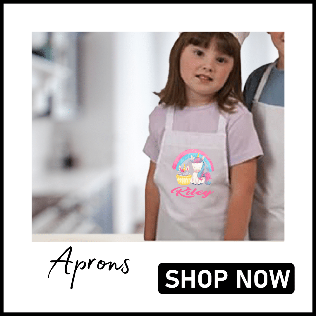 Handcrafted Personalised Kids Aprons | Custom Aprons| Stylish Kitchen ...