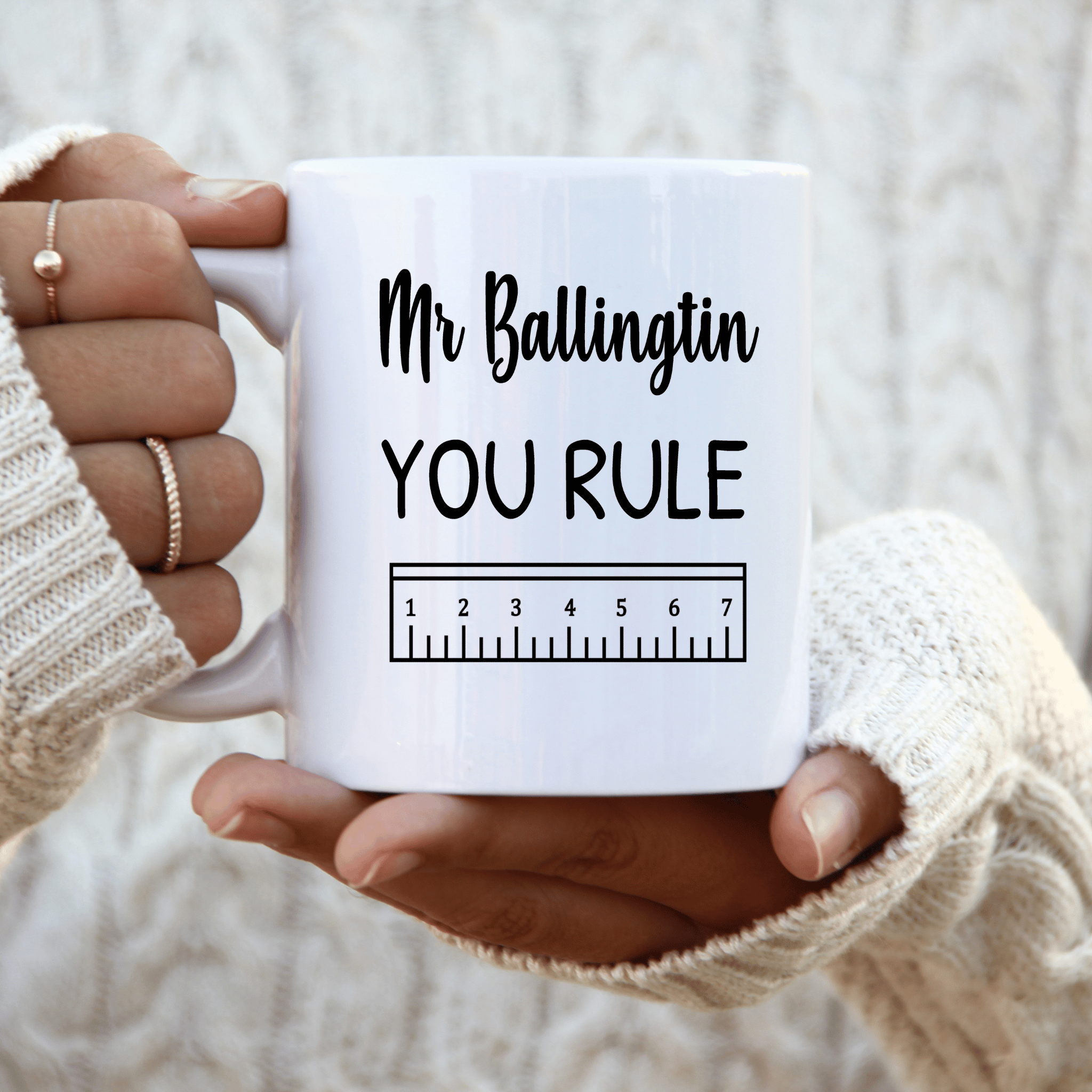 You Rule Mug | Best Teacher Mug Personalised | Personalised Mug With ...