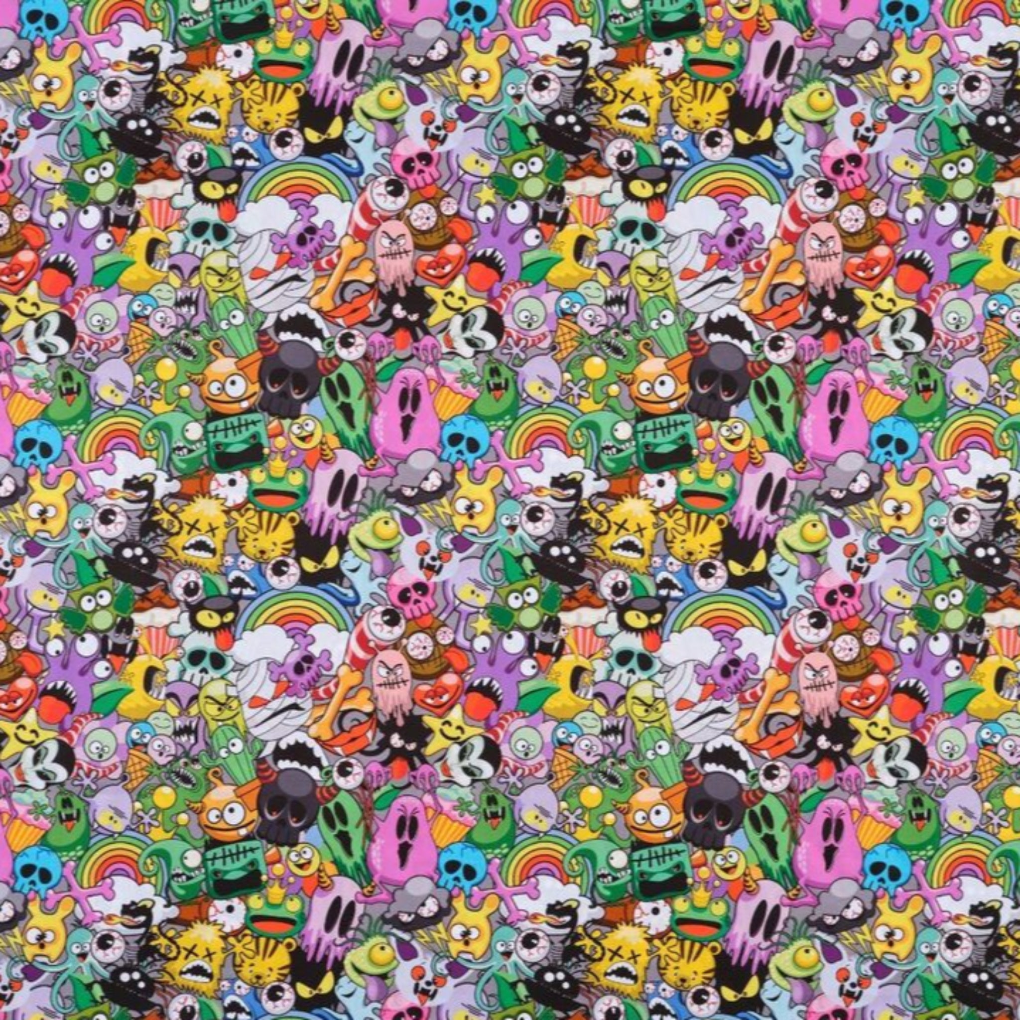 Kooky Monsters Large Bib