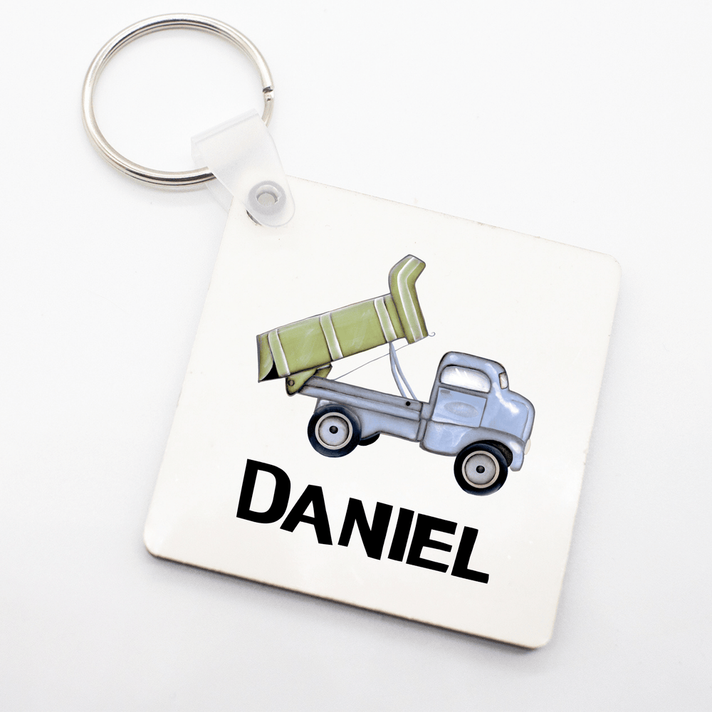 TRUCK BLUE AND GREEN BAG TAG
