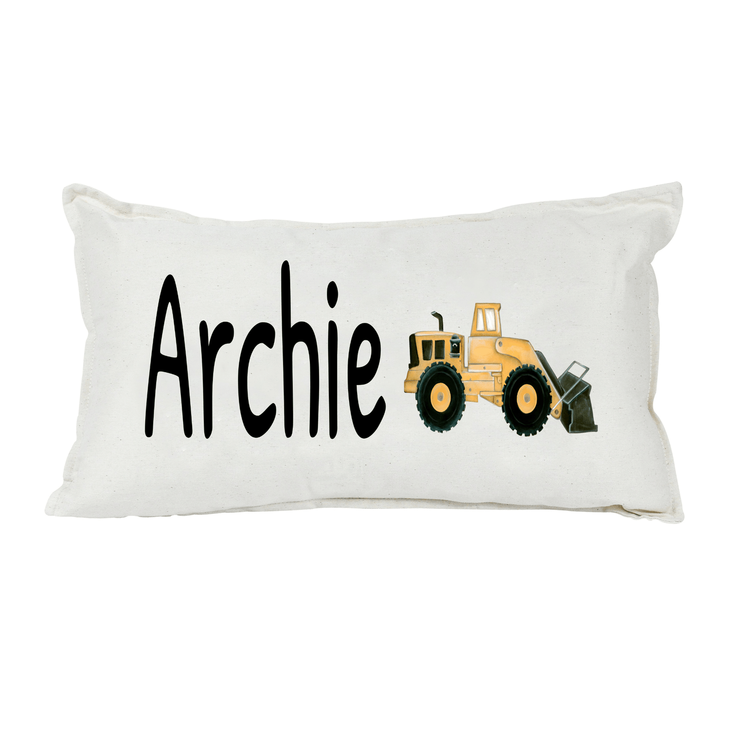 Digger Rectangle Pillow | Customised Pillow Designs | Pillows for Kids ...